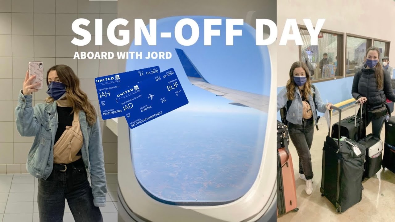 SIGN-OFF DAY: disembarking the ship, saying goodbye, flying home ...