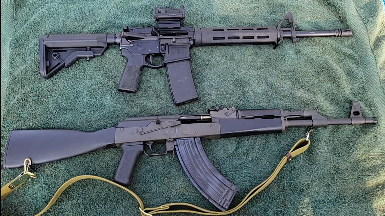 AK-47 vs. AR-15. Which one is better? - YouTube