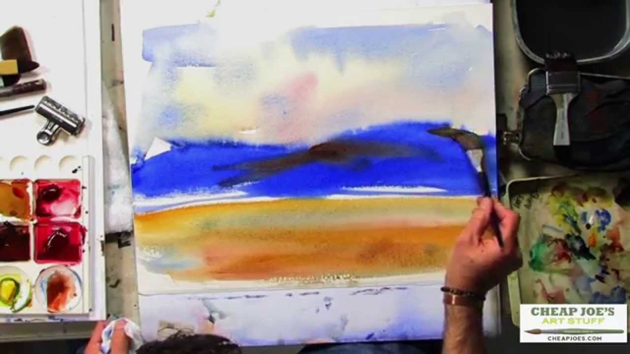 Painting Wet Into Wet With Wes Waugh - A Conceptual Model - YouTube