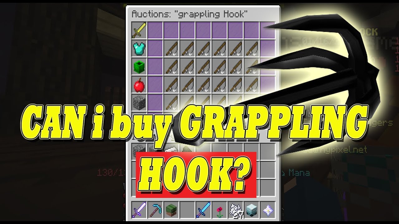 Where to buy GRAPPLING HOOK minecraft! - YouTube
