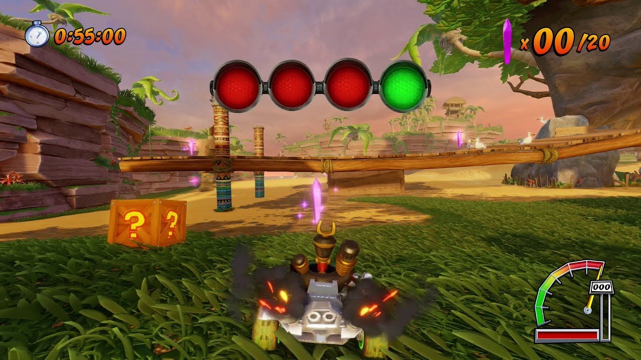 CTR Nitro Fueled - Skull Rock Crystal Challenge (Hard Difficulty) - YouTube