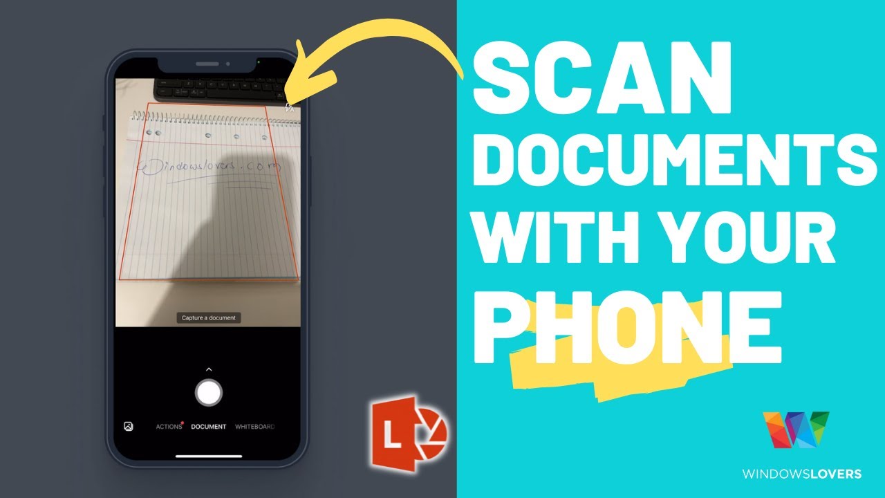 How To Scan Documents From A Phone | iPhone & Android - YouTube