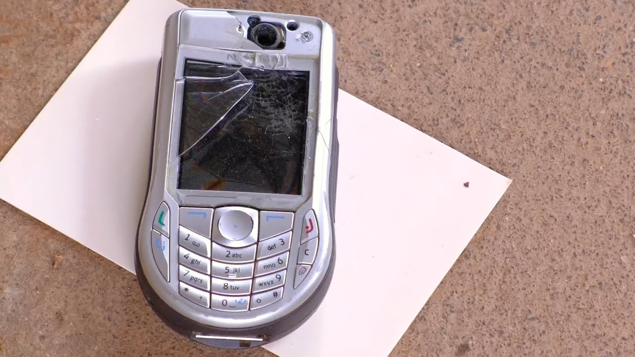 Smash Nokia 6630 Phone - YouTube
