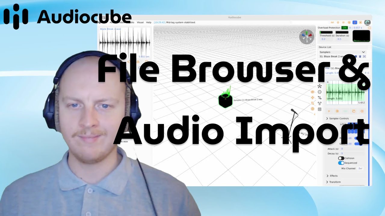 File Browser & Audio Import - Audiocube Tutorial - YouTube