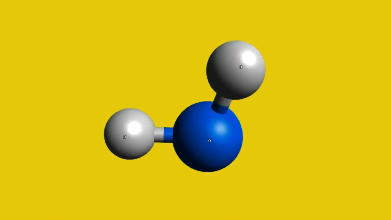 3d Water Molecule Structure