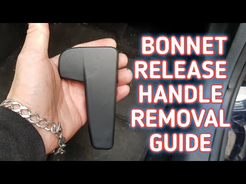 BONNET RELEASE HANDLE REMOVAL AUDI SEAT SKODA VOLKSWAGEN HOW TO HOOD ...