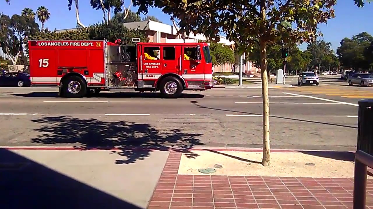 Lafd task force 15 responding code 3 - YouTube
