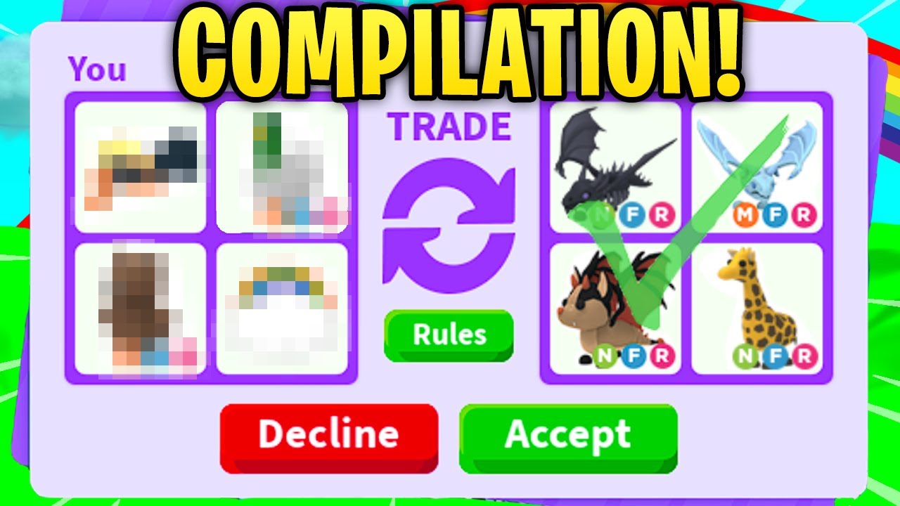 ROPLEX SUCCESSFUL TRADE COMPILATION (ADOPT ME PROOFS) - YouTube