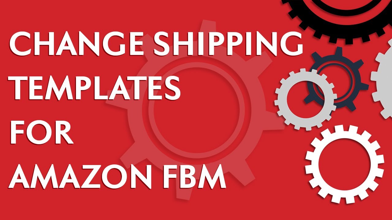 How to change shipping templates for Amazon FBM (Amazon merchant ...