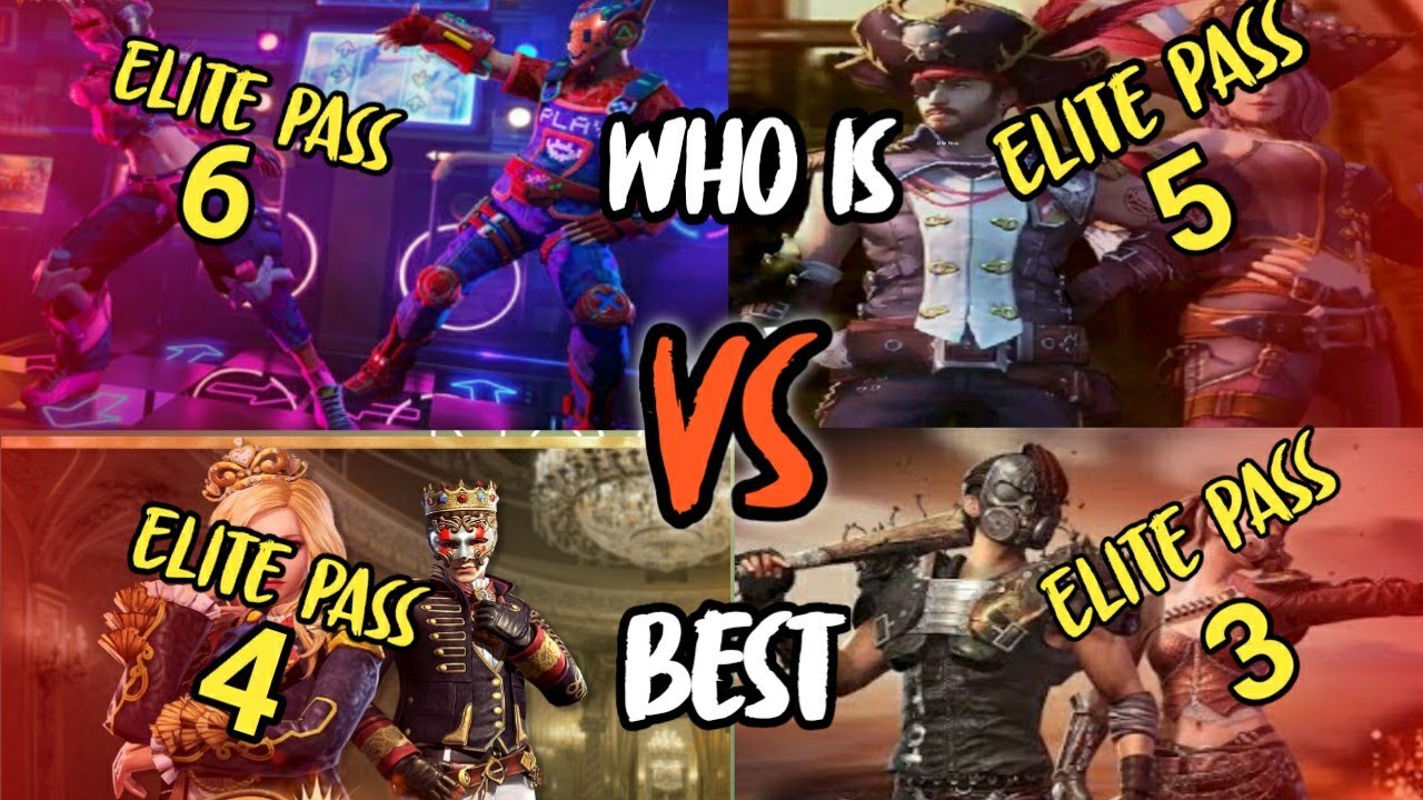 Free Fire Elite Pass 3,4 vs 5,6 Who Is Best Elite Pass "Full Claim ...