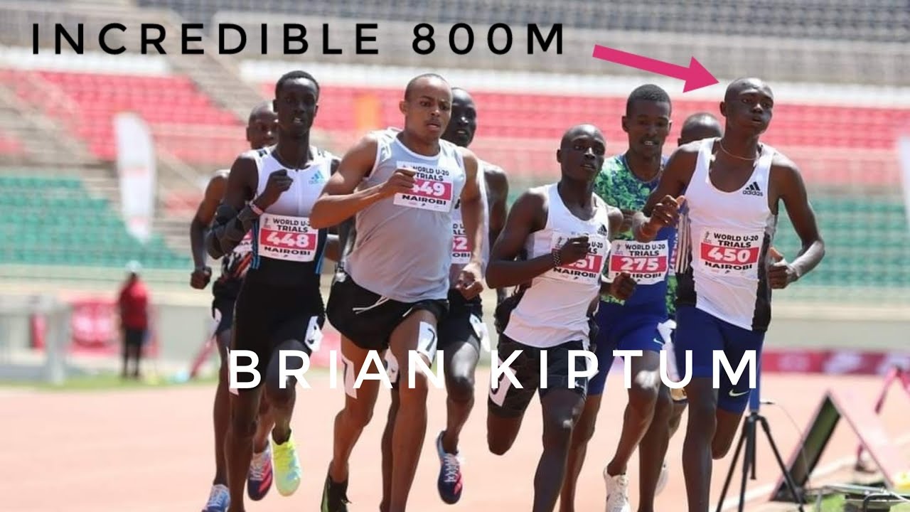 Incredible 800m Men BRIAN KIPTUM Wins|Trials to Colombia - YouTube