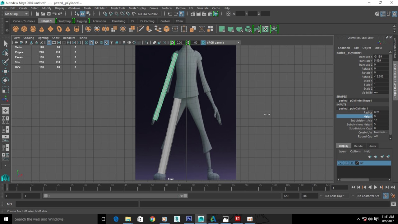How to model cartoon girl in maya - YouTube