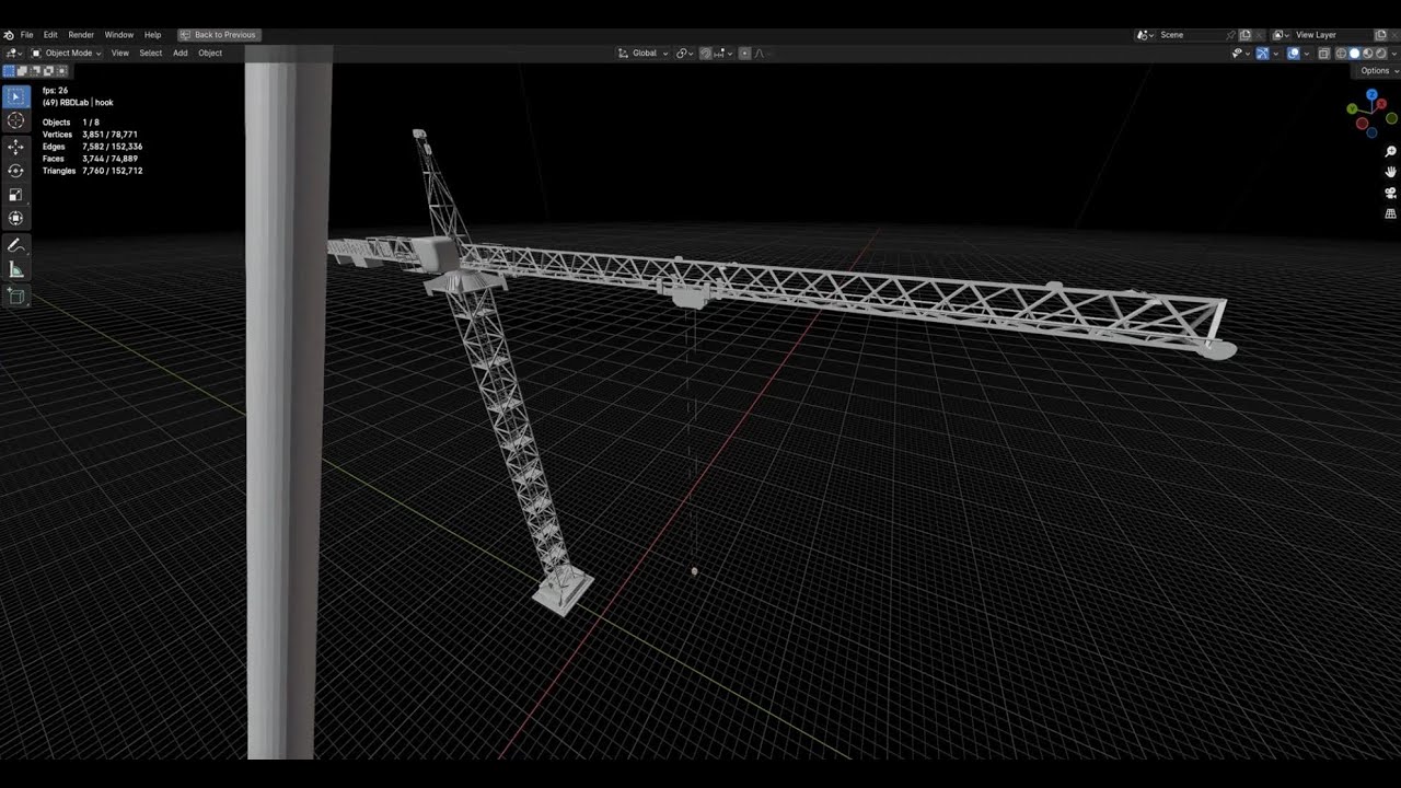 Crane destruction simulation PART 2 - YouTube