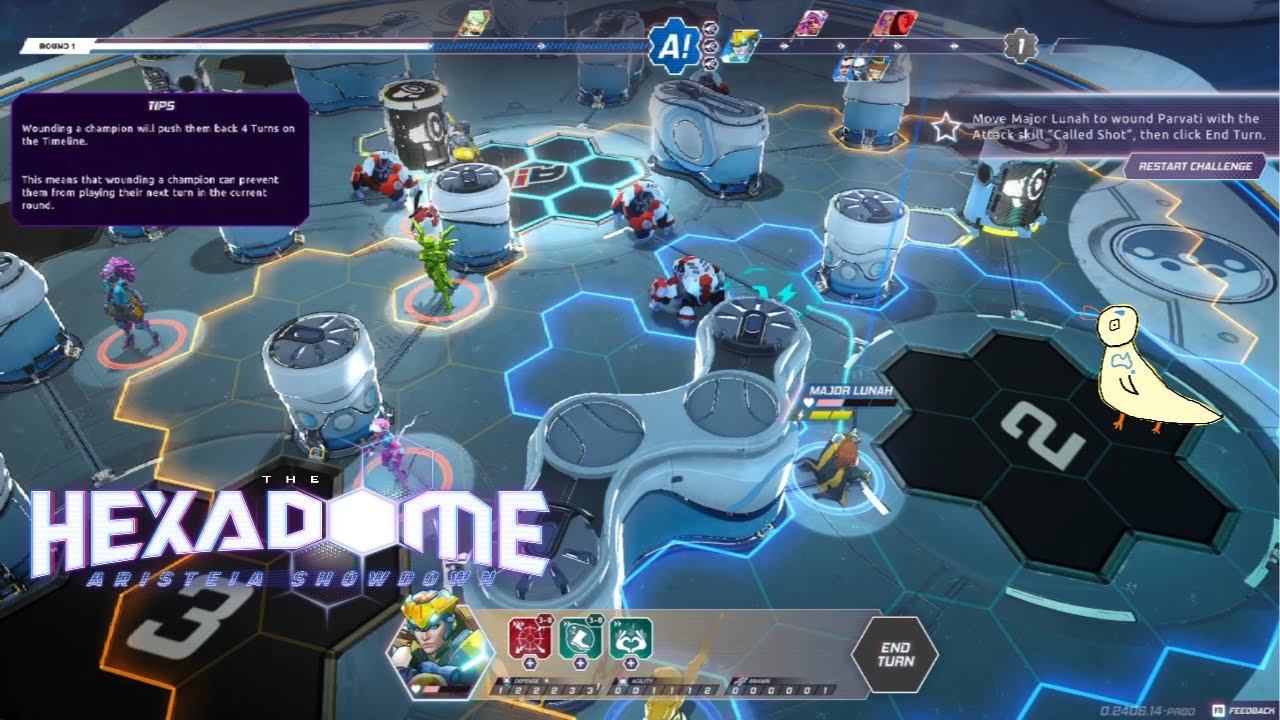 Learning the hexagon battlefield! [The Hexadome (Play-test Ver.)] - YouTube