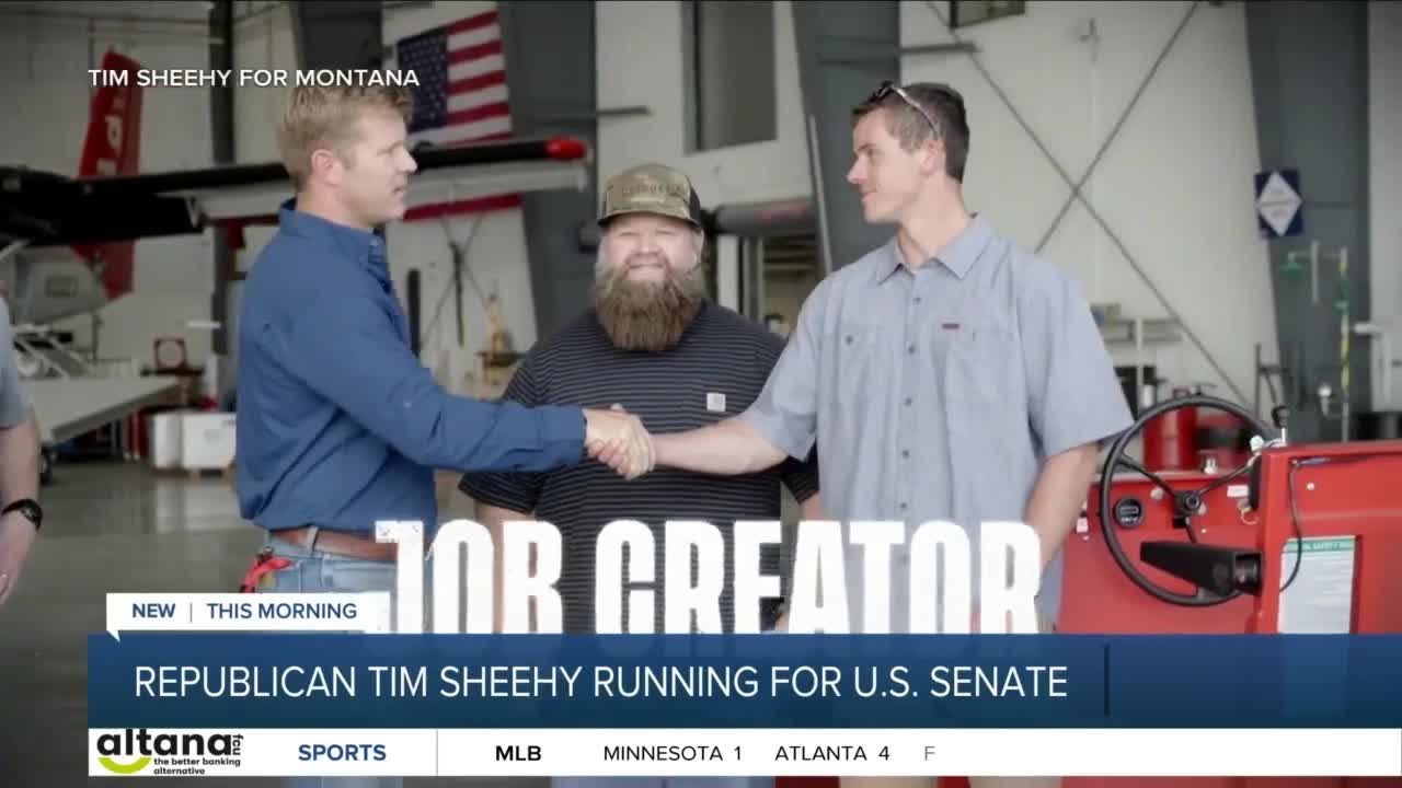 Republican Tim Sheehy announces run for Montana U.S. Senate seat - YouTube