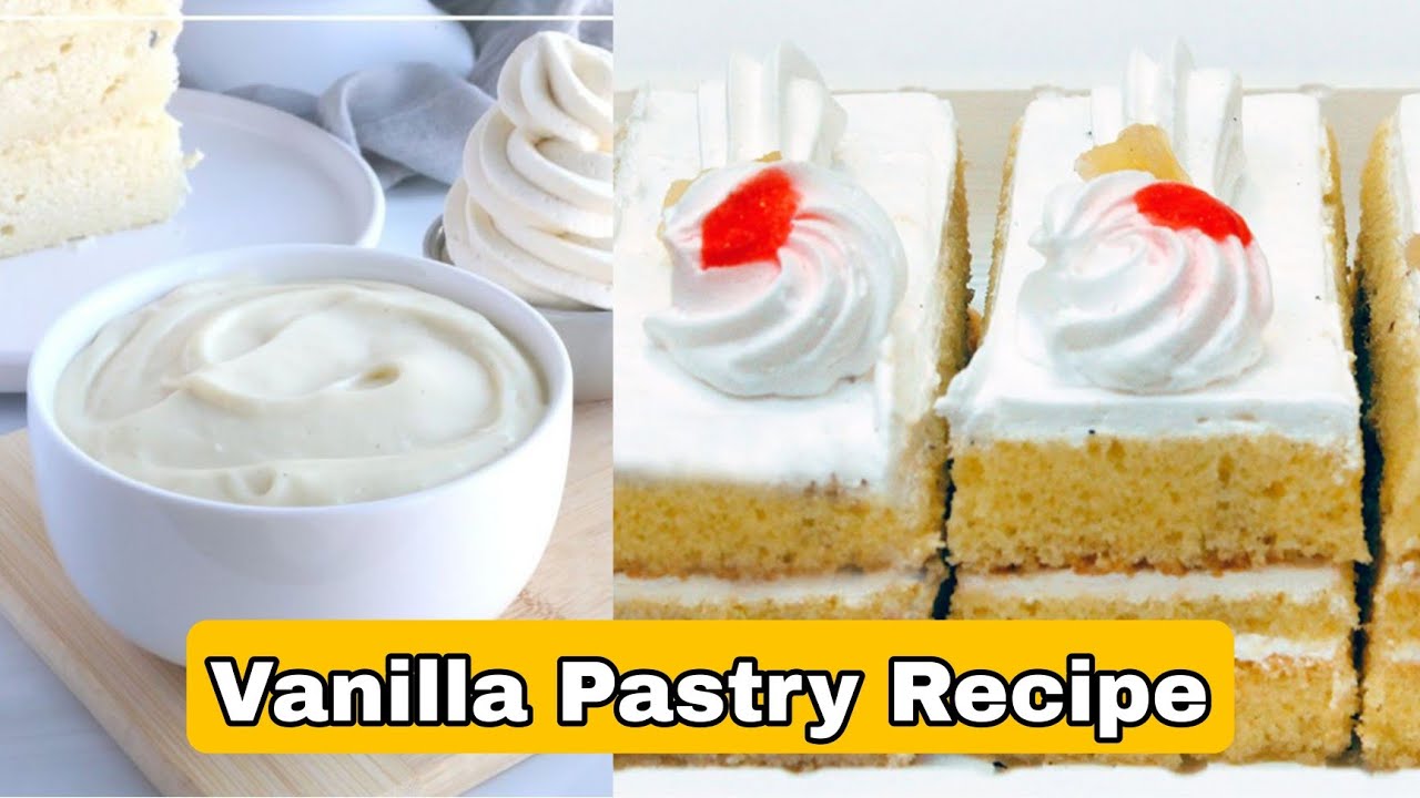 Bakery Style Vanilla Pastry Recipe | Homemade Pastry Cake Recipe By ...