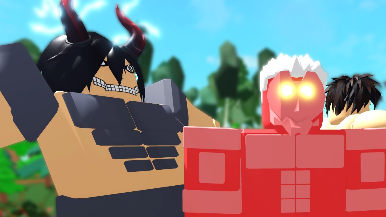 [로블록스] 진격의 거인 RP! 사실 루시는 잘 몰라요.. 변신하면 강해져요!! 레벨업은 왜 자동이지?? Titan ...