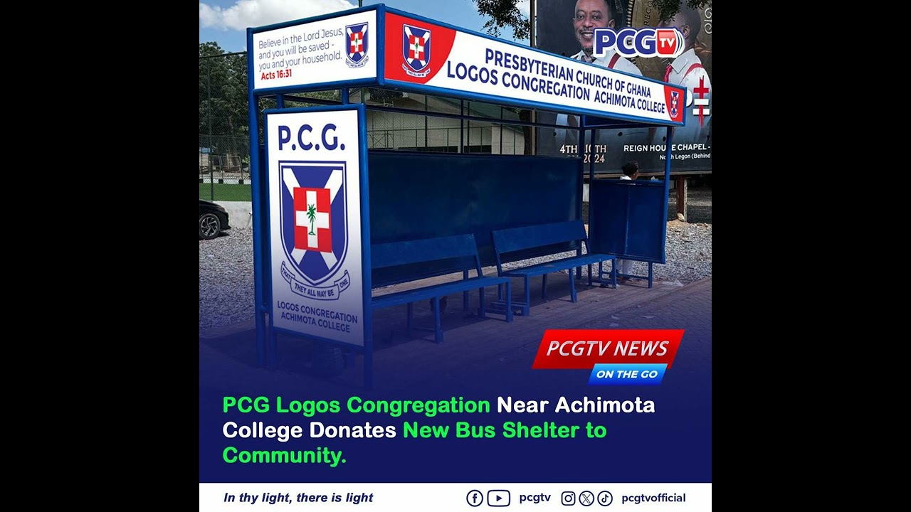 PCG Logos Congregation Near AchimotaCollege Donates New Bus Shelter to ...