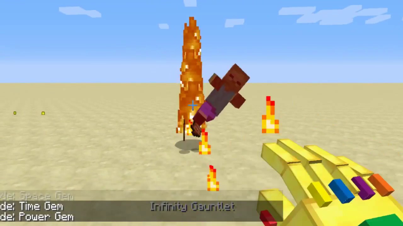 Minecraft Infinity Gauntlet - YouTube