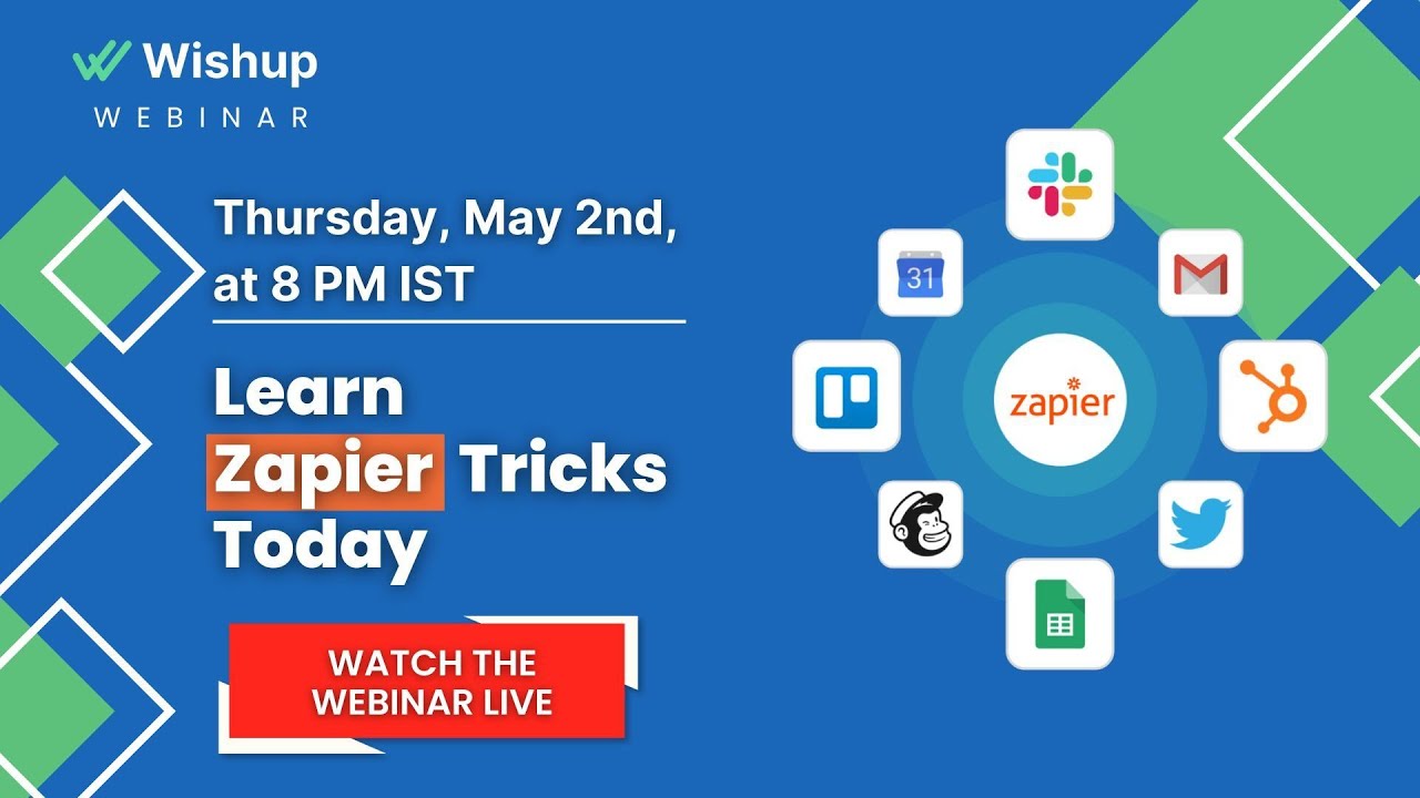 Zapier Webinar - Automate Tasks in Seconds! - YouTube