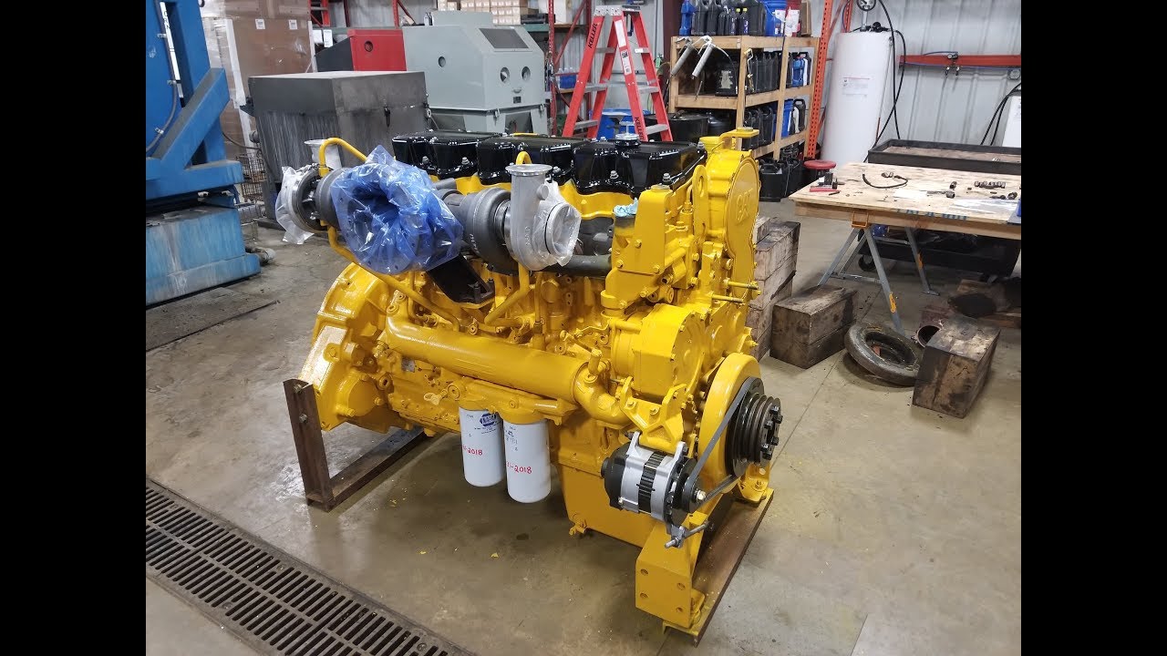 Caterpillar C-18 Rebuild Time Lapse - YouTube