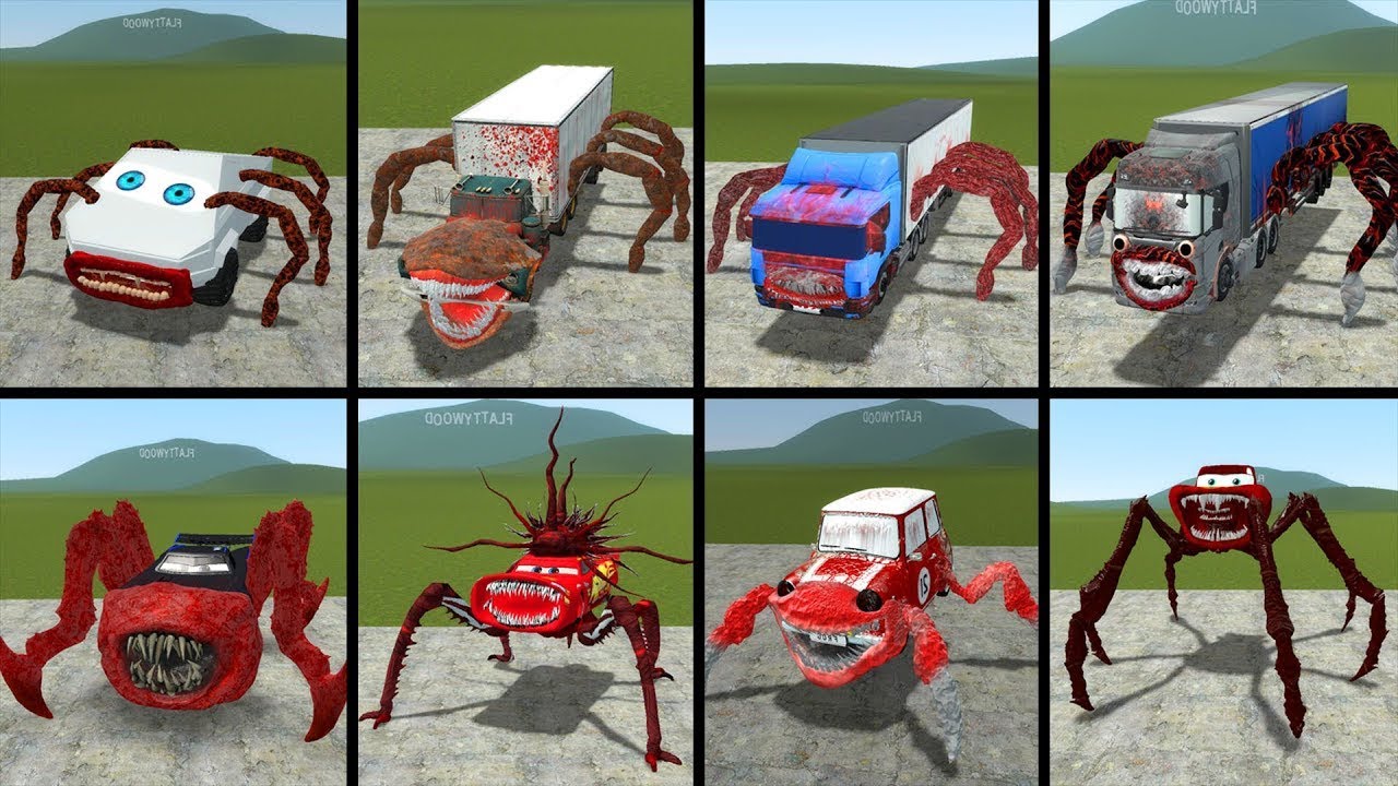 CAR MONSTER:MCQUEEN EATER,TRUCK EATER,TRUCK MONSTER,TESLA MONSTER,CAR ...