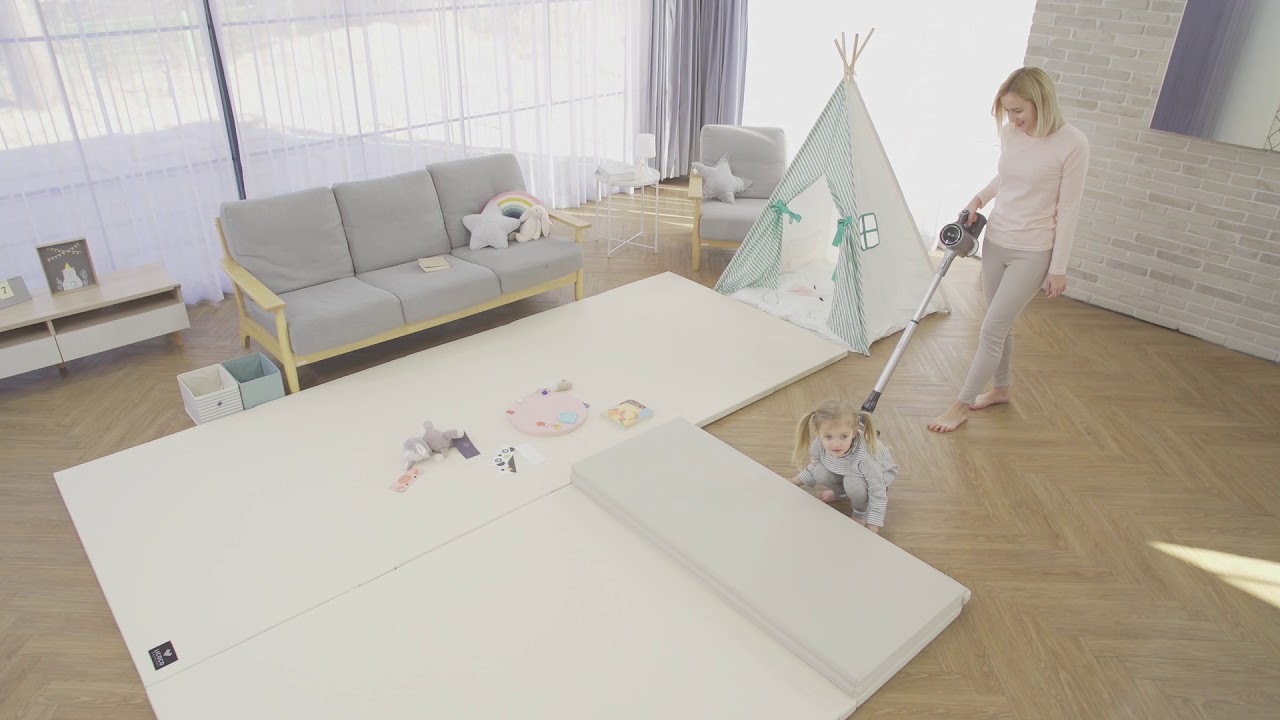 리코코 클린롤매트 엄마와 함께 청소해요 Licoco clean roll mat - YouTube