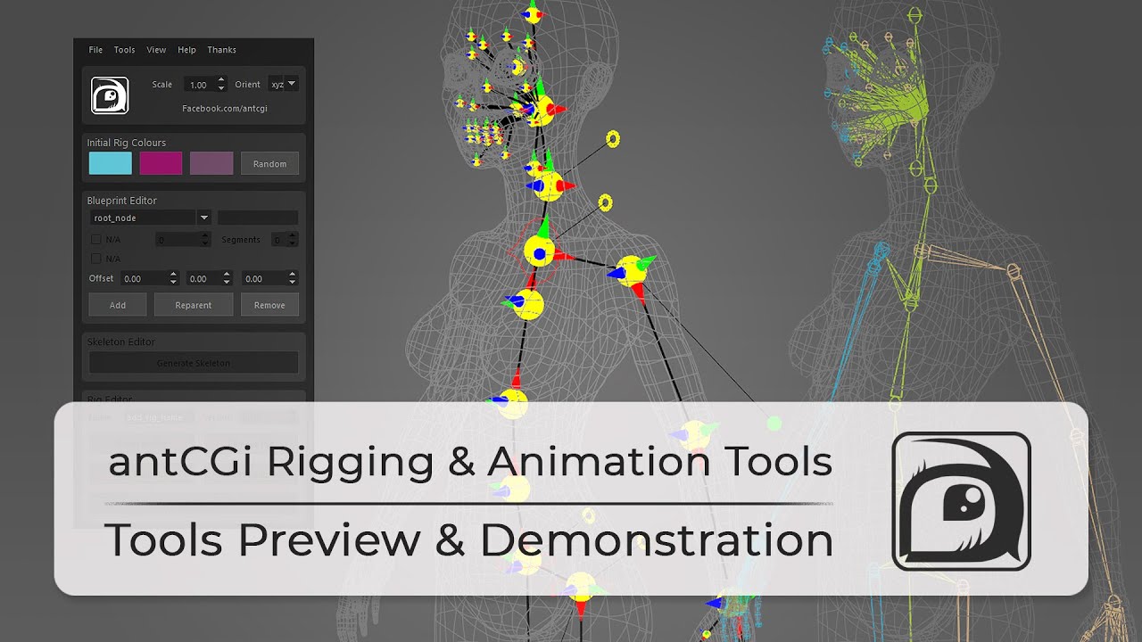 antCGi Rigging & Animation Tools Preview - YouTube