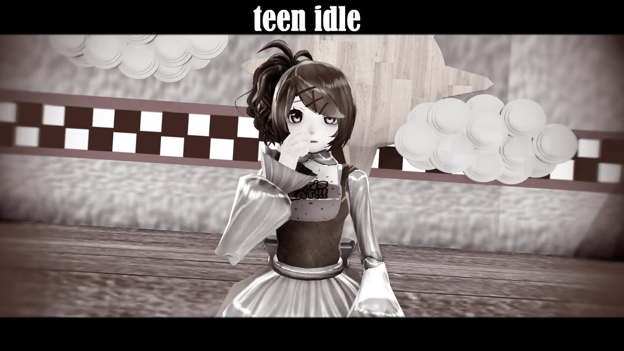 MMD ( Chica ) - Teen idle - YouTube