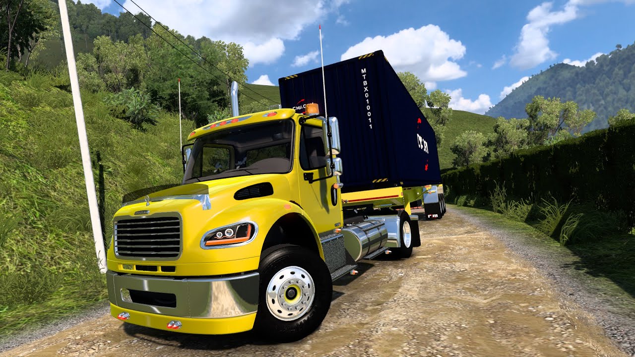 Hermosa FREIGHTLINER M2 con 20 TONELADAS / American Truck Simulator ...