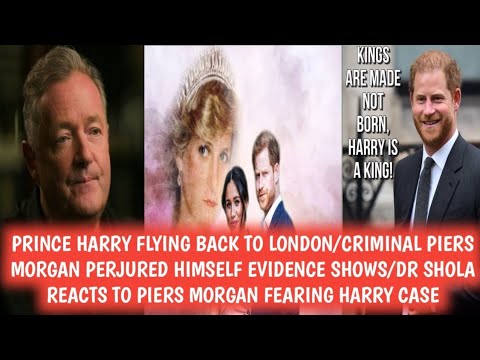 PRINCE HARRY FLYING BACK TO LONDON/CRIMINAL PIERS MORGAN PERJURED ...