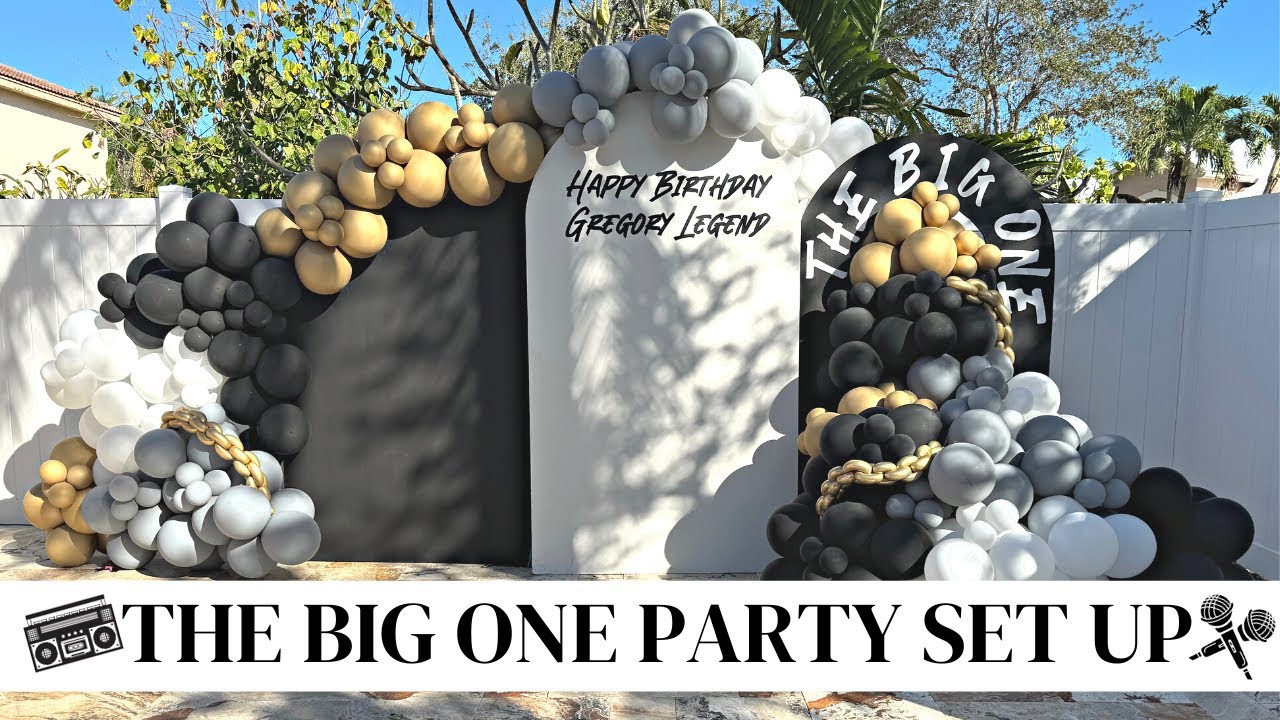 Notorious Themed 1st Birthday Party | DIY | Custom Wood Panels | Cricut ...