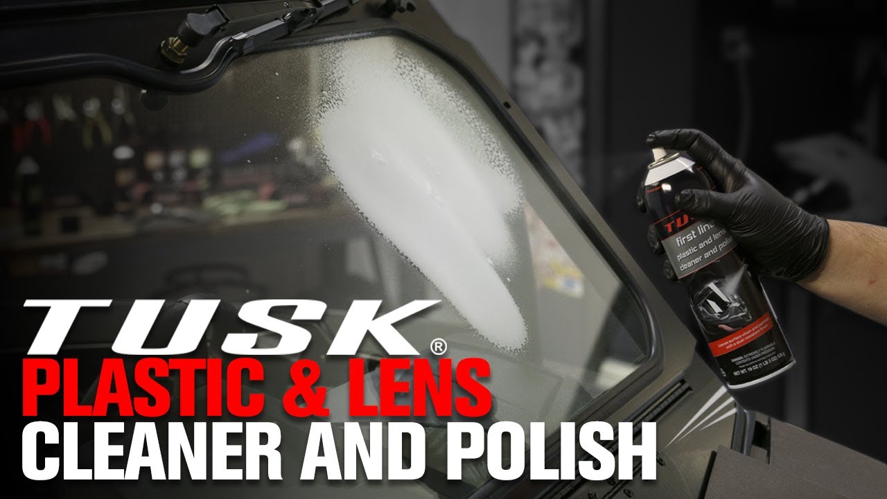 Tusk First Line Plastic & Lens Cleaner & Polish - YouTube