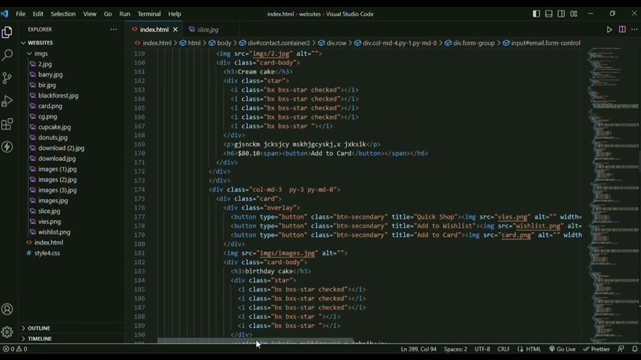 Cake Bakery website|| HTML, CSS, javascript - YouTube