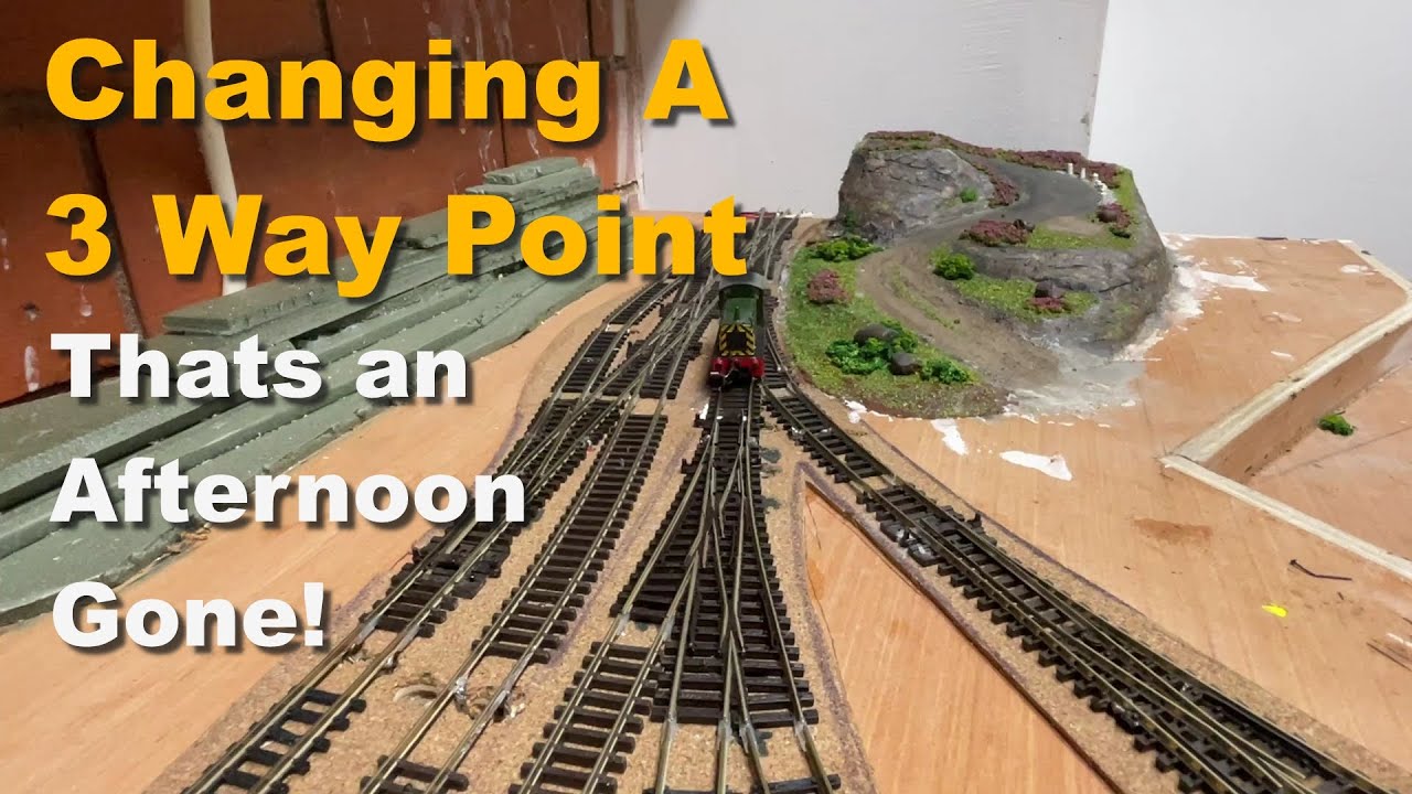 N Gauge Railway - 3 Way Point - YouTube