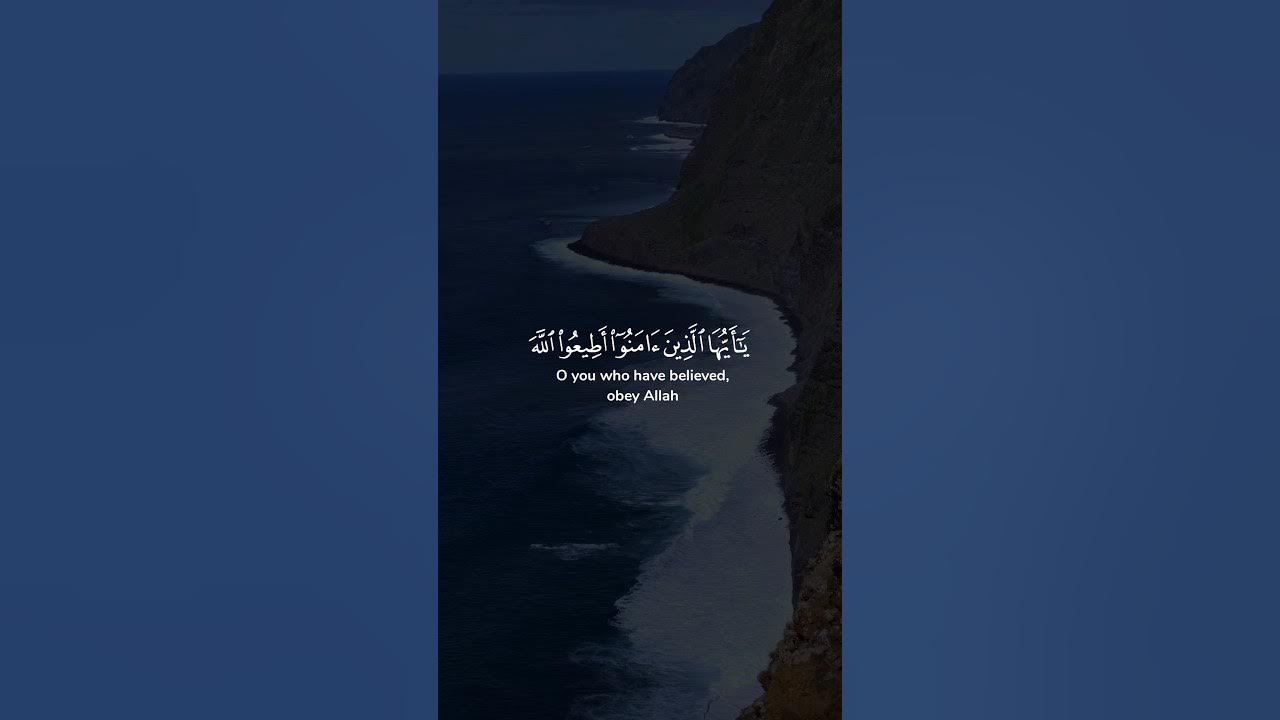 يا أيها الذين آمنوا أطيعوا الله وأطيعوا الرسول وأولي الأمر منكم فإن