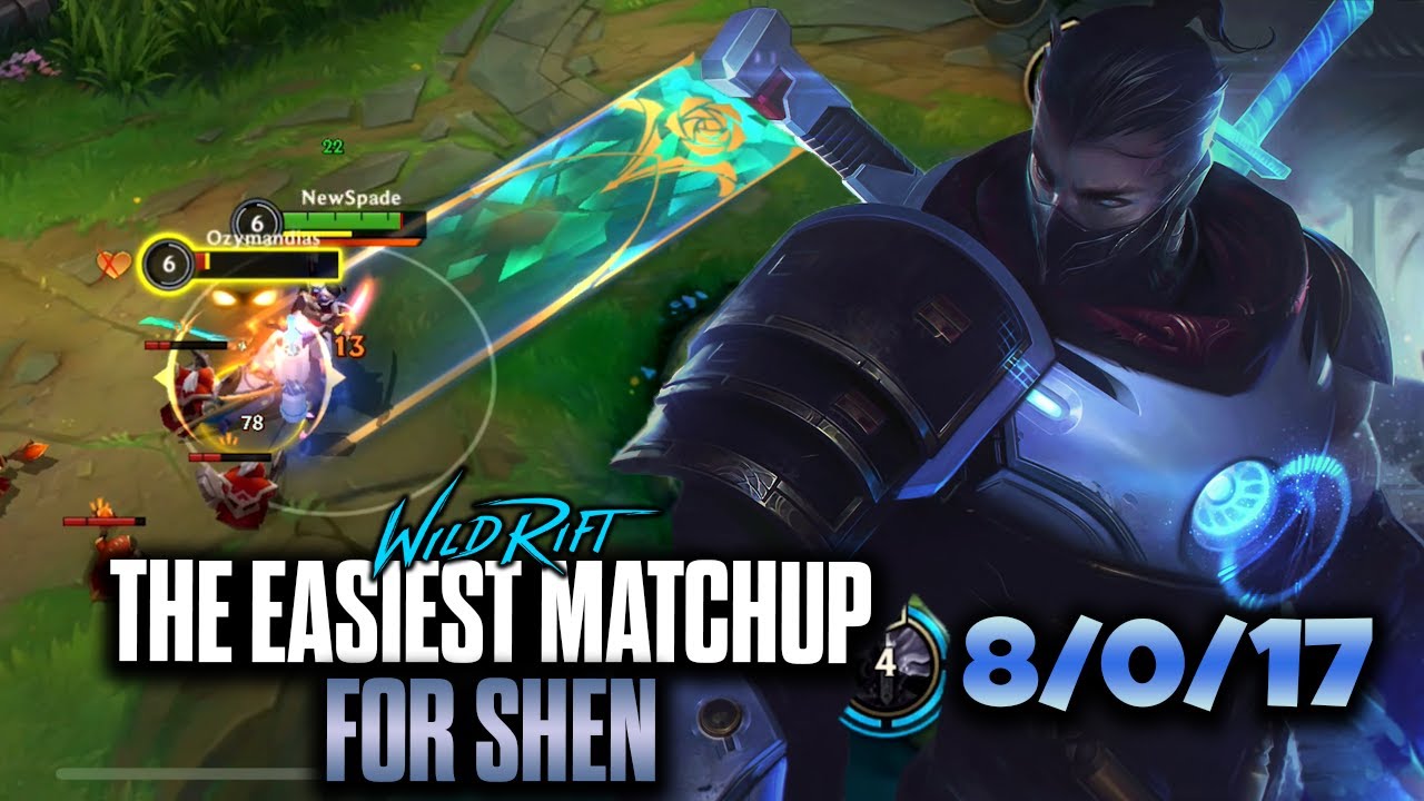 Shen Wild Rift Gameplay | The EASIEST MATCH UP For Shen - YouTube