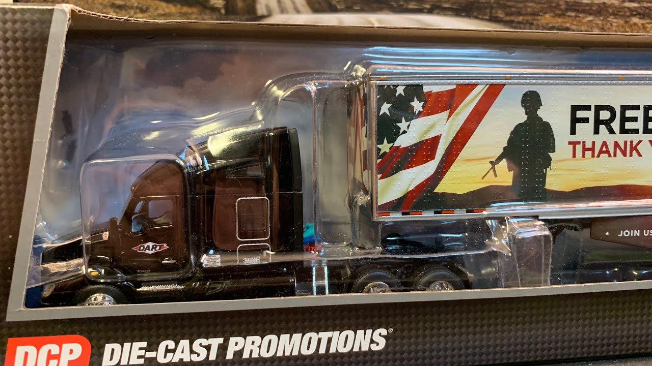 DCP 1/64 Kenworth T680 Black Military USA Truck camión metal - YouTube