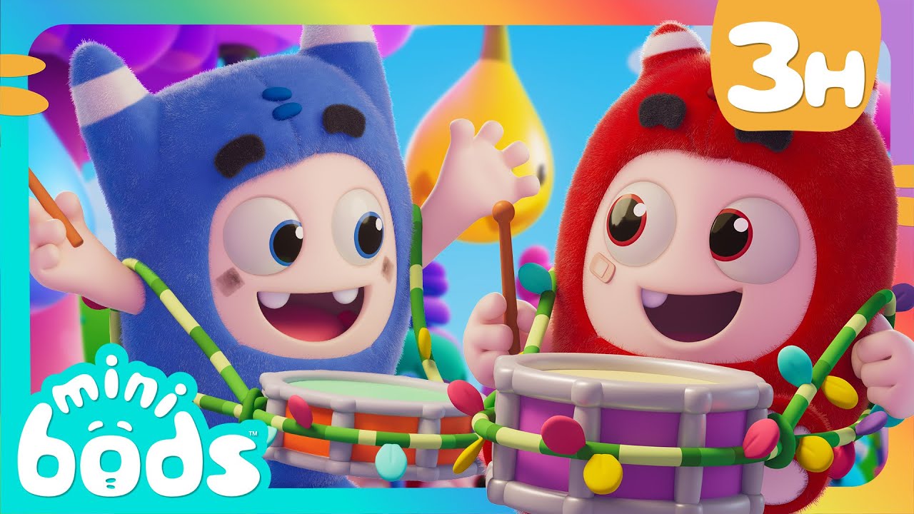 🎷 One Bod Band! 🥁 | 🌈 Minibods 🌈 | Preschool Learning | Moonbug Tiny TV ...