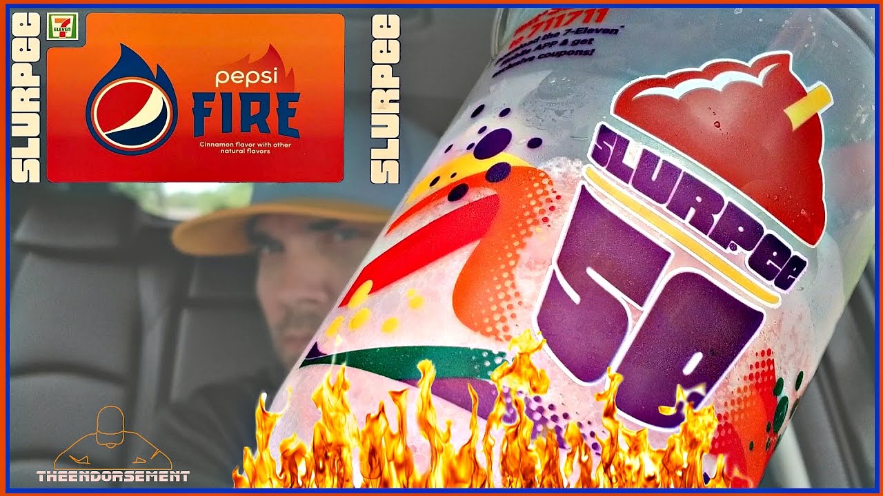 7-ELEVEN® PEPSI® FIRE SLURPEE™ REVIEW - YouTube