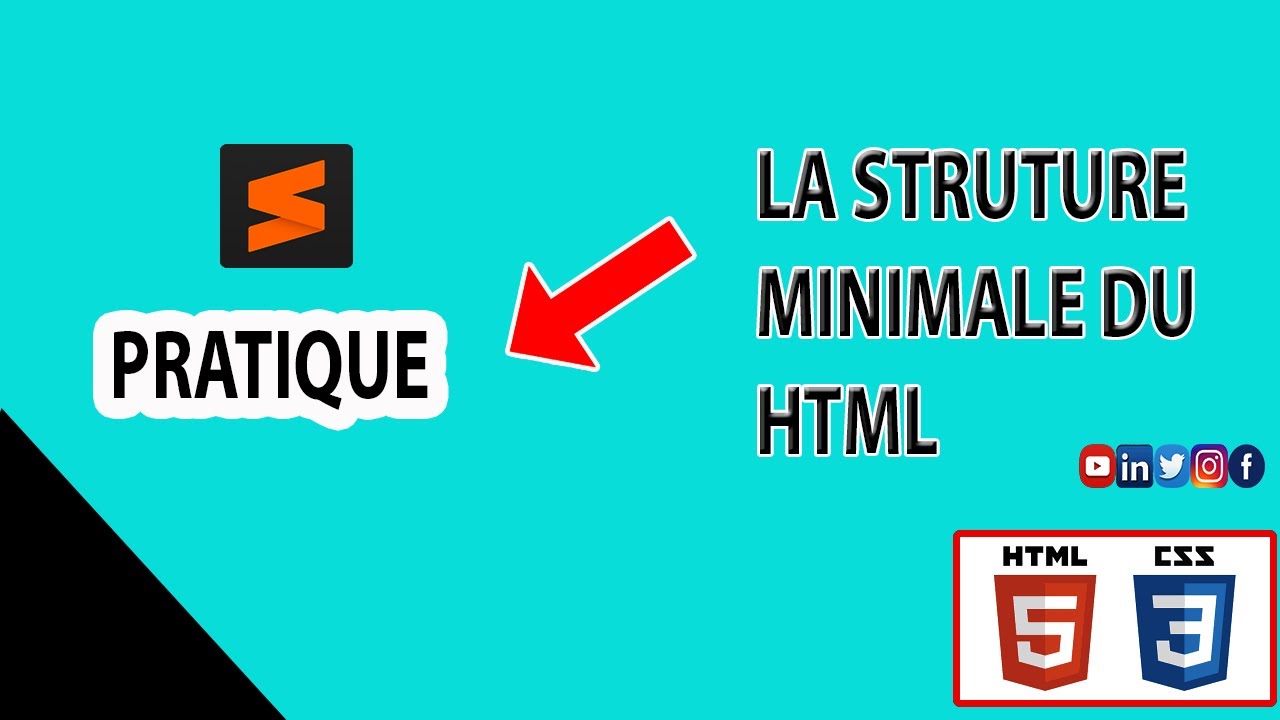 Structure minimale du HTML - YouTube