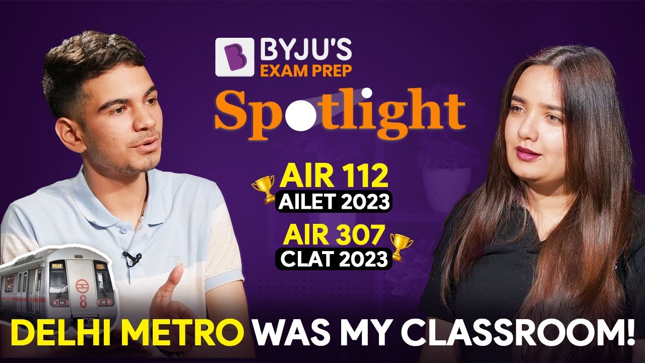CLAT 2023 & AILET 2023 Topper | 🏆 Ansh Arora | BYJU'S Exam Prep CLAT ...