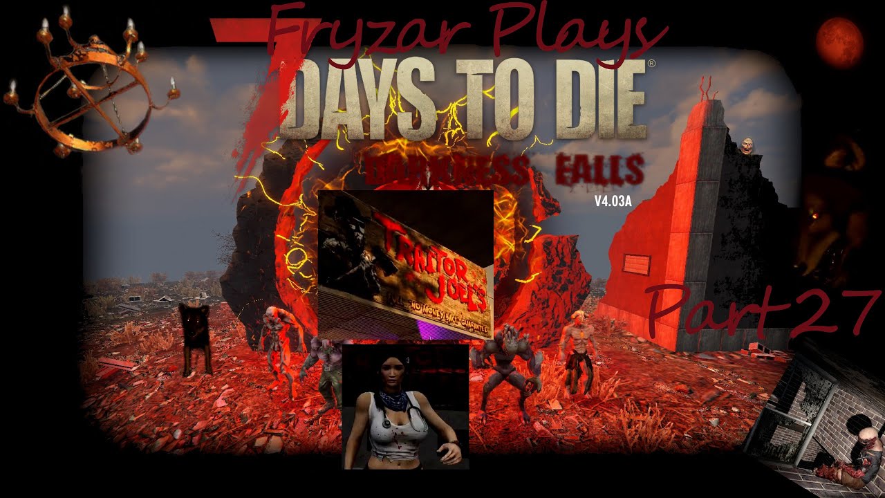 Screamer aids other zombies on mission 7 Days to die Darkness falls ...