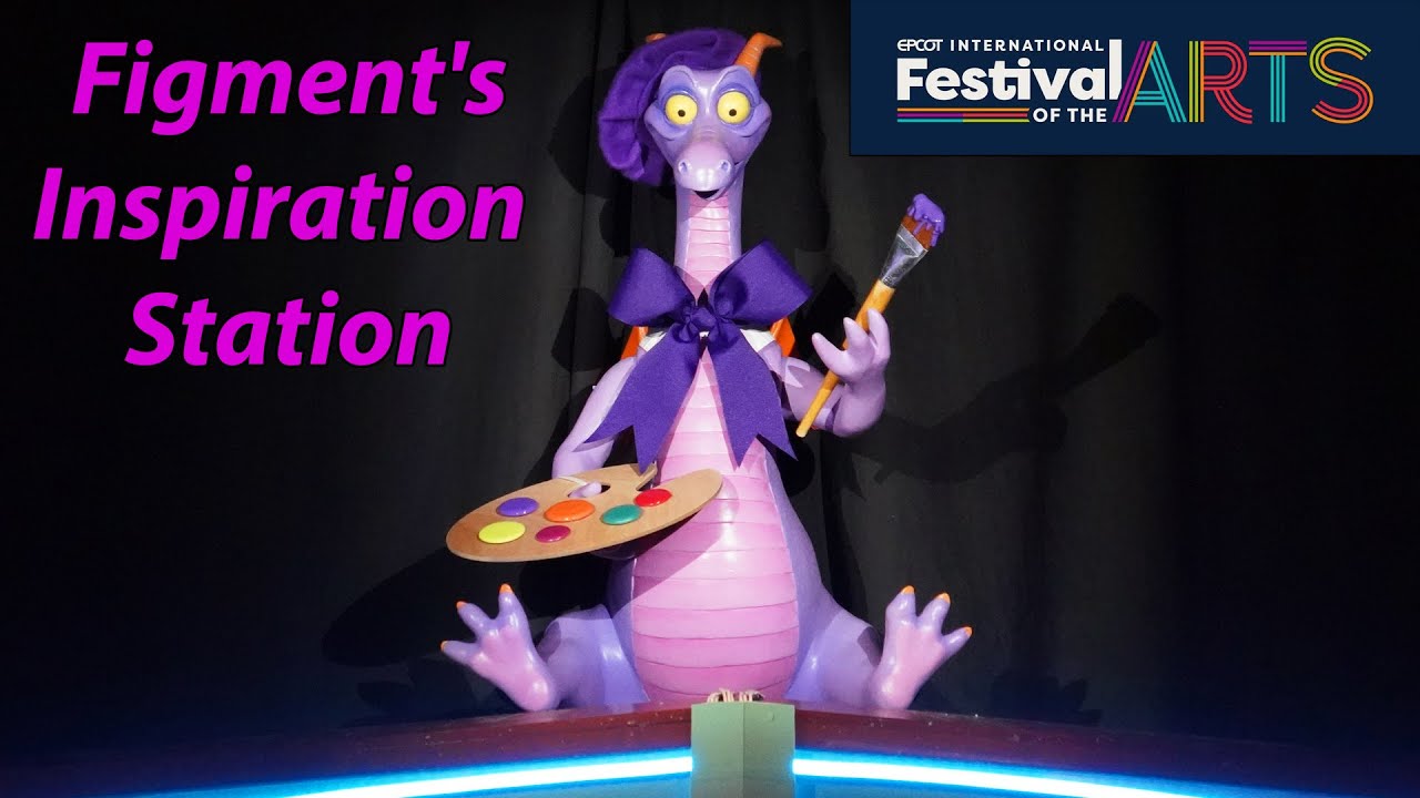 Figment's Inspiration Station Tour & Figment Popcorn Bucket Pickup - EPCOT Festival of the Arts ...