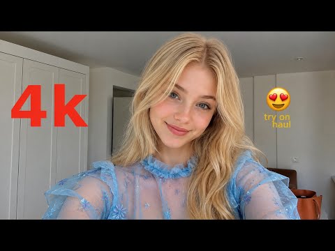 4K 🤩 Hot Lingerie Try On Haul See Everything Sheer Transparent Micro Bikini & See-through Dresses 