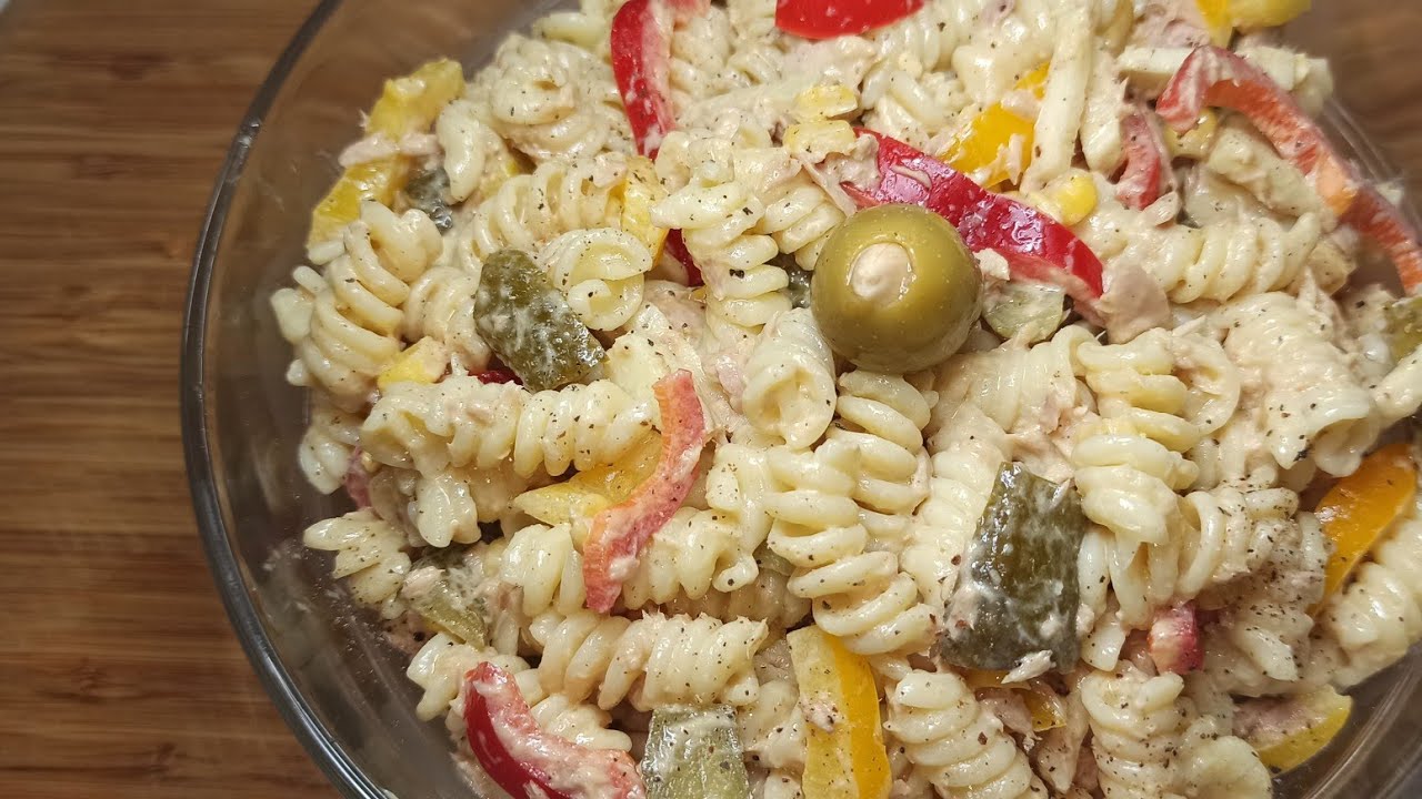 ΤΟΝΟΣΑΛΑΤΑ με fusilli !! Γρήγορα,εύκολα και υγιεινά !! - YouTube