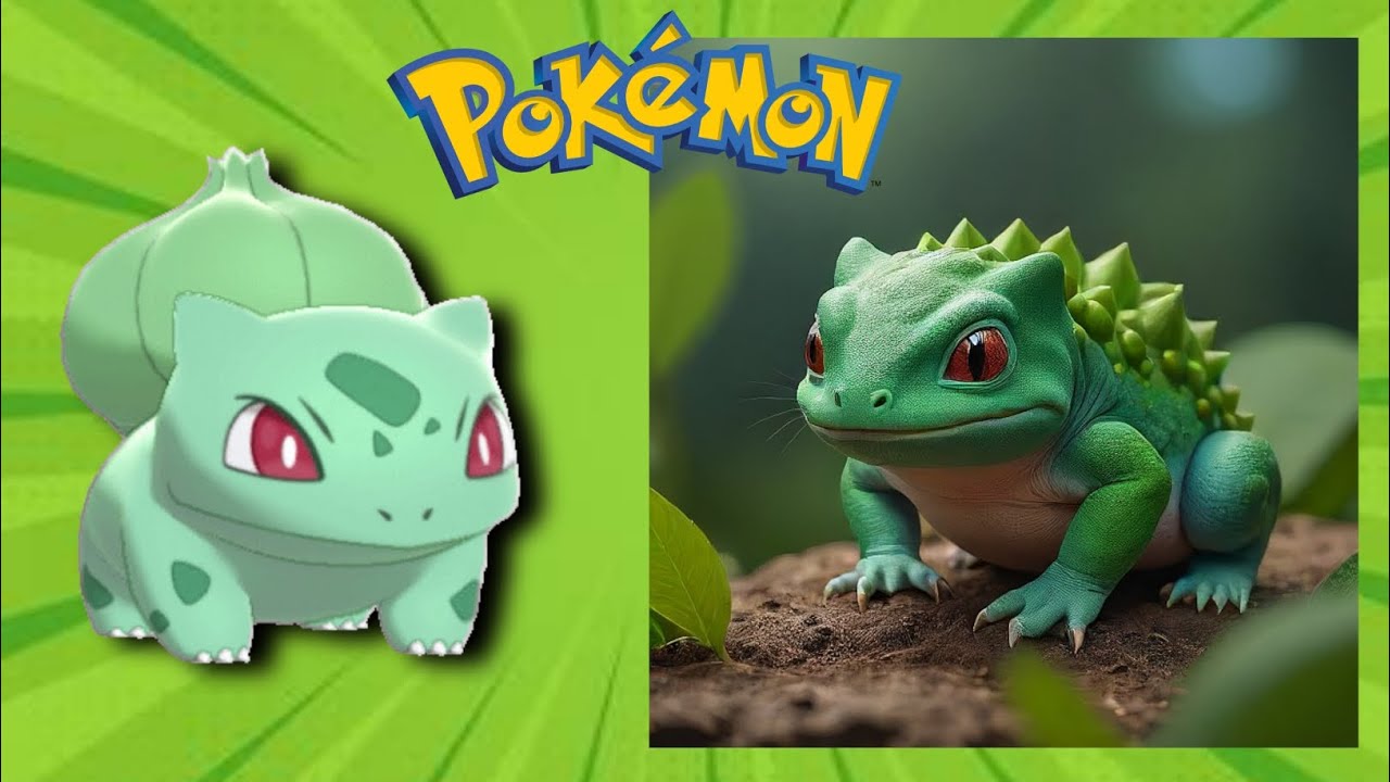 Tipe Daun Pokémon vs Hewan & Tumbuhan Nyata! 🌿🦎 - YouTube
