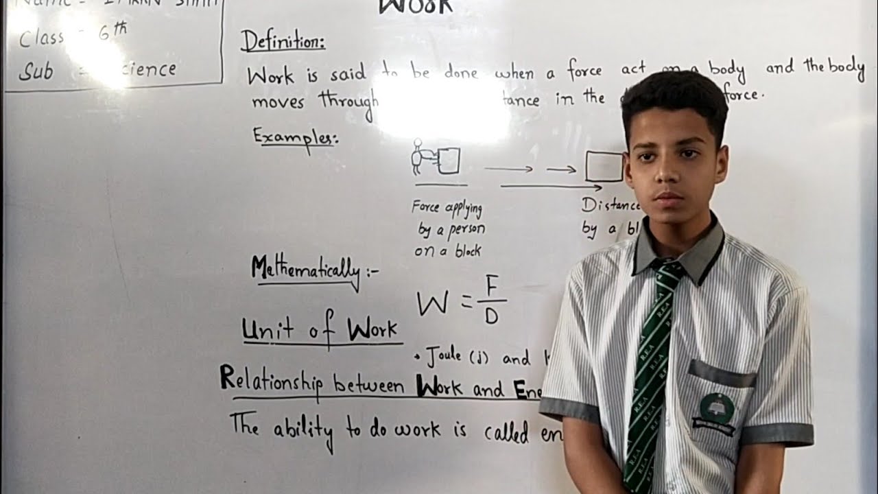 Work Explained by Imran Shah||student of class 6th ||Mathematical ...