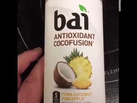 Bai Coconut Pineapple Drink Review (Antioxidant Cocofusion drink) - YouTube