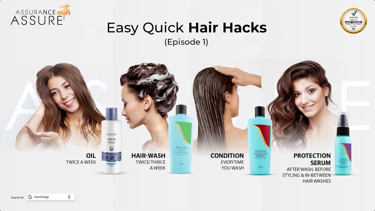 Easy Quick Hair Hacks I Episode 1 I Assurance with Assure - YouTube